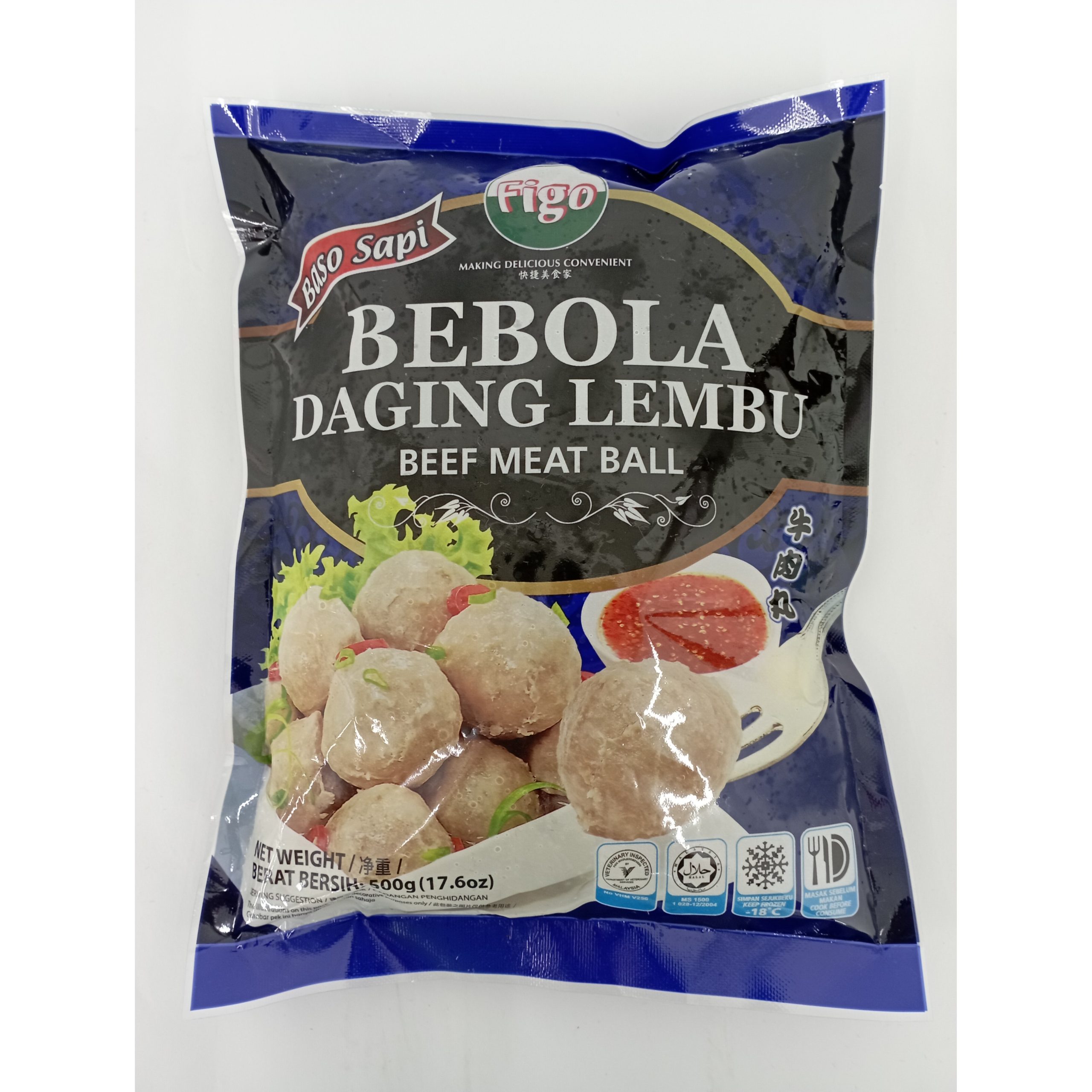 PF0170 BEEF MEAT BALL 500g - VLT Frozen Foods