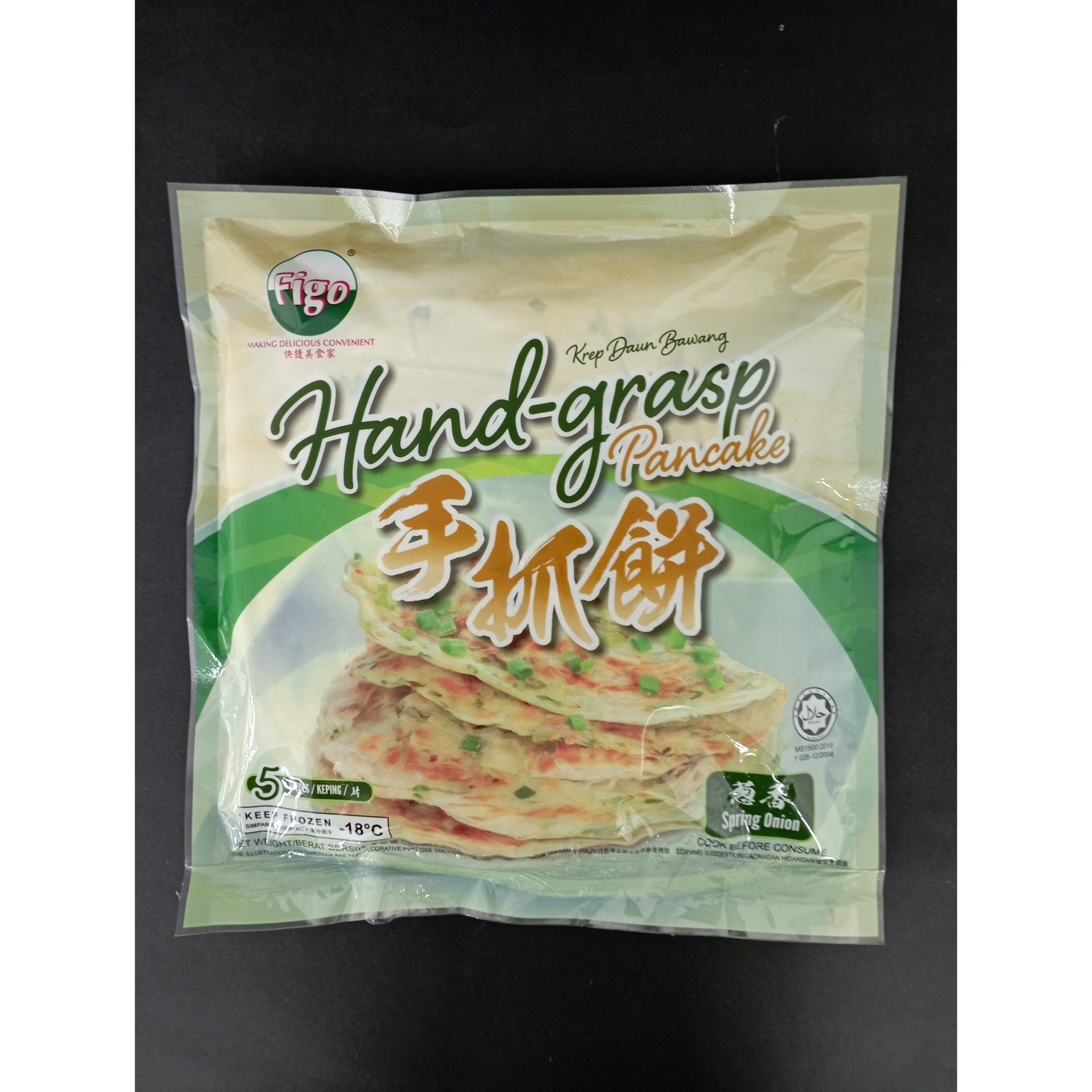 PF0553 HAND-GRASP PANCAKE SPRING ONION (600g-5pcs) - VLT Frozen Foods