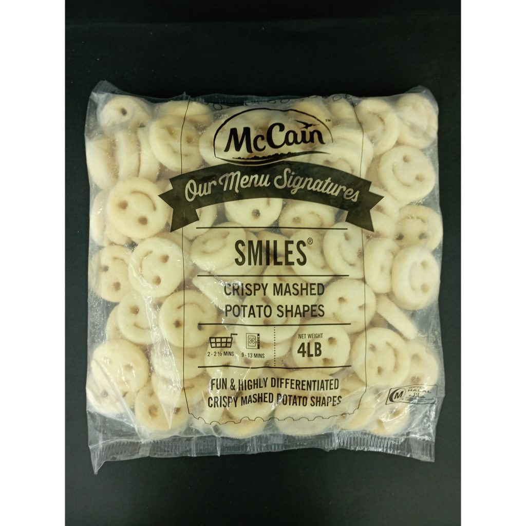 MCCAIN SMILE CRISPY MASHED POTATO (4LB-1.81kg) - VLT Frozen Foods
