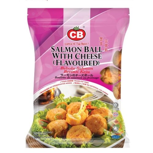 CB SALMON BALL WITH CHEESE (FLAVOURED) 500g - VLT Frozen Foods