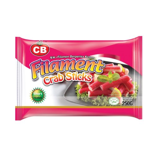 CB SIGMA FILAMENT CRAB STICKS (SHORT) 250g - VLT Frozen Foods